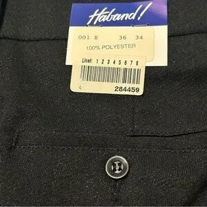 Haband | Pants | Mens Retro 0 Polyester Black Haband Dress Pants Size ...